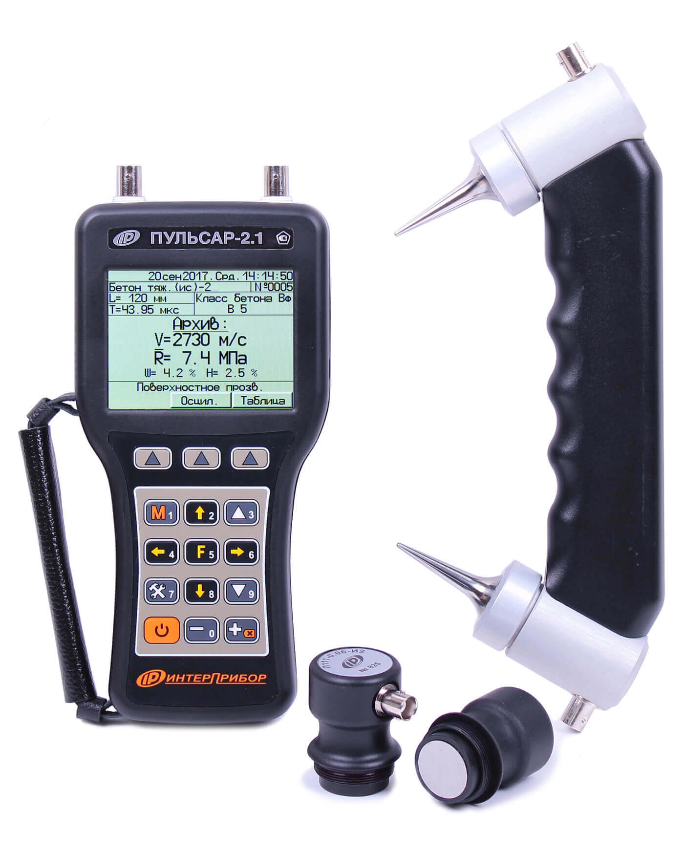 PULSAR-2.1 instrument for ultrasonic testing of concrete